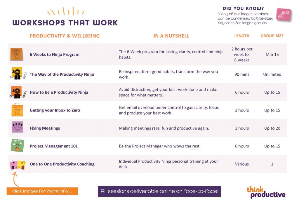 Productivity Courses - Student Experience Network