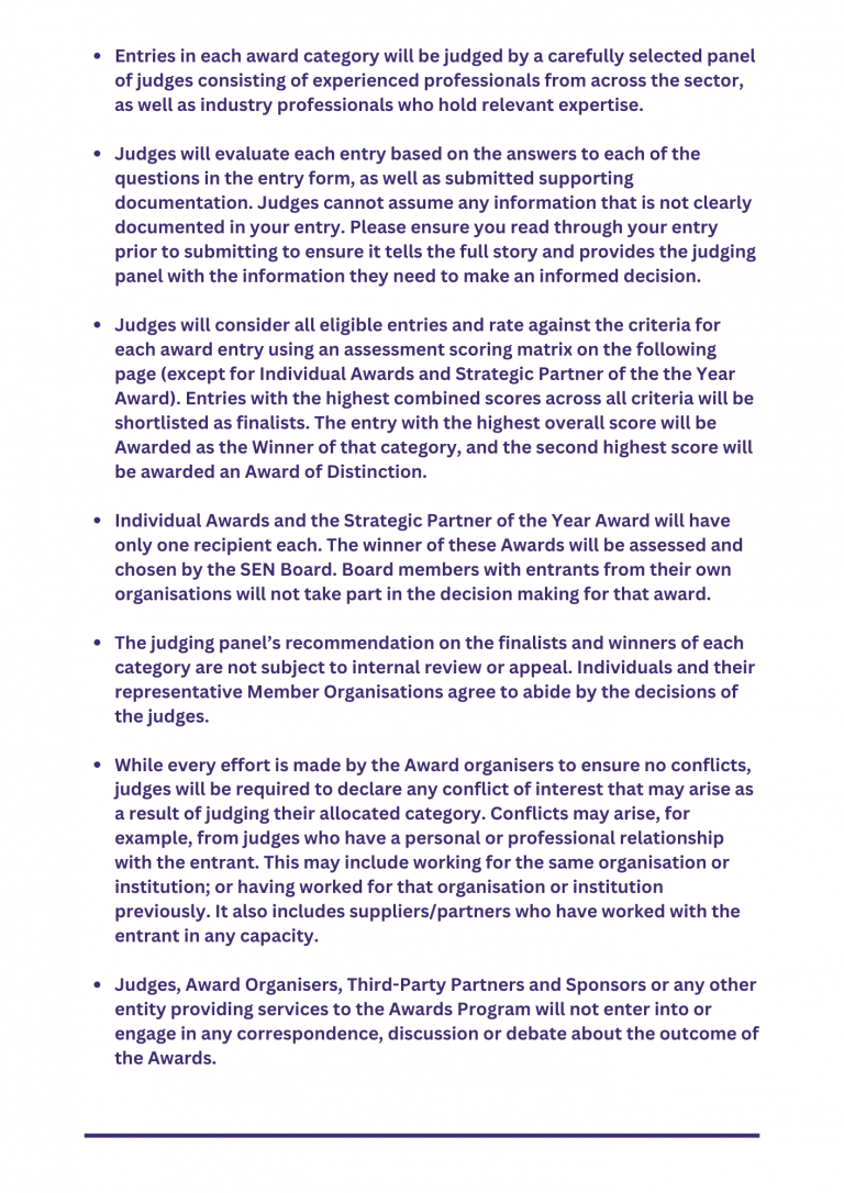 Judging - Student Experience Network